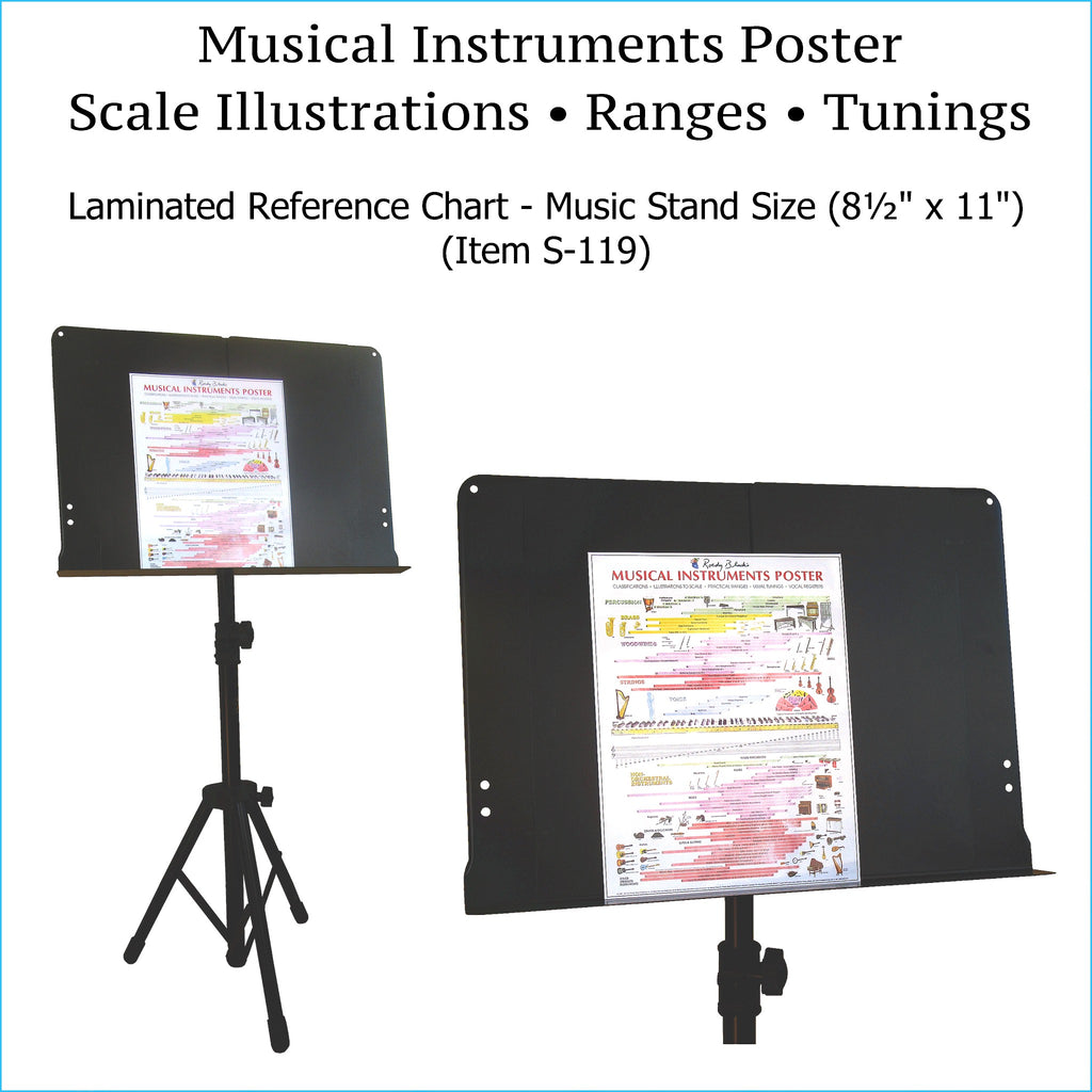 Musical Instruments Poster - LAMINATED Reference Chart – Roedy Black
